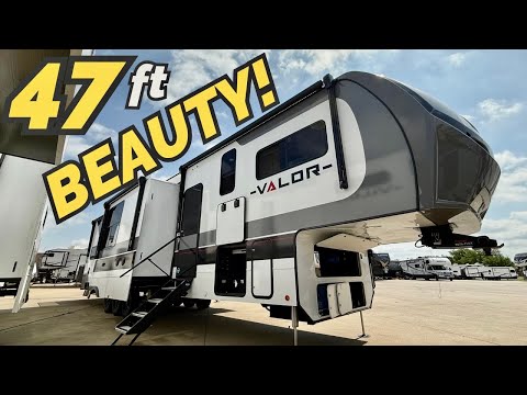 This BEAUTY is a 47ft BEAST! 2025 Alliance Valor 44v14 fifth wheel toy hauler