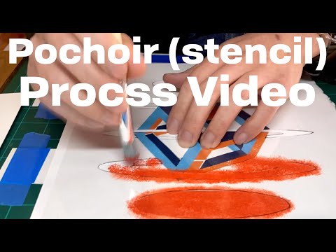 Pochoir process