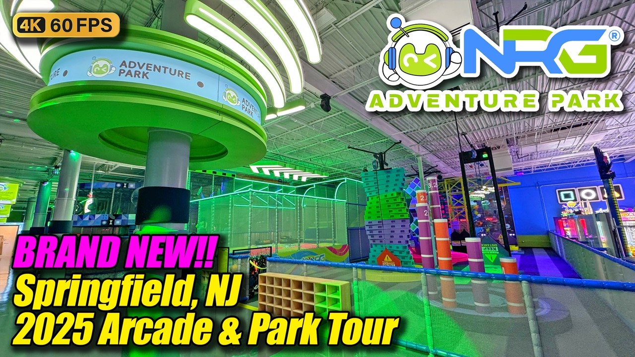 NOW OPEN!! NRG Adventure Park (Springfield NJ), December 2025 arcade tour & 4K walkthrough