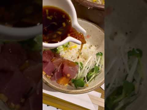 Raw Fish with Tea in a Bowl - Chazuke #shorts