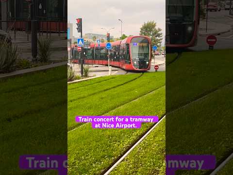 Train concert for a tramway at Nice Airport.馃嚝馃嚪 #basuri #tramway #tramway