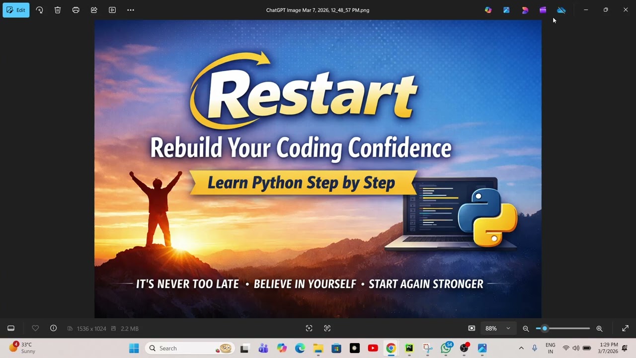 Lost Confidence in Coding? Let's Restart Together | Python for Beginners