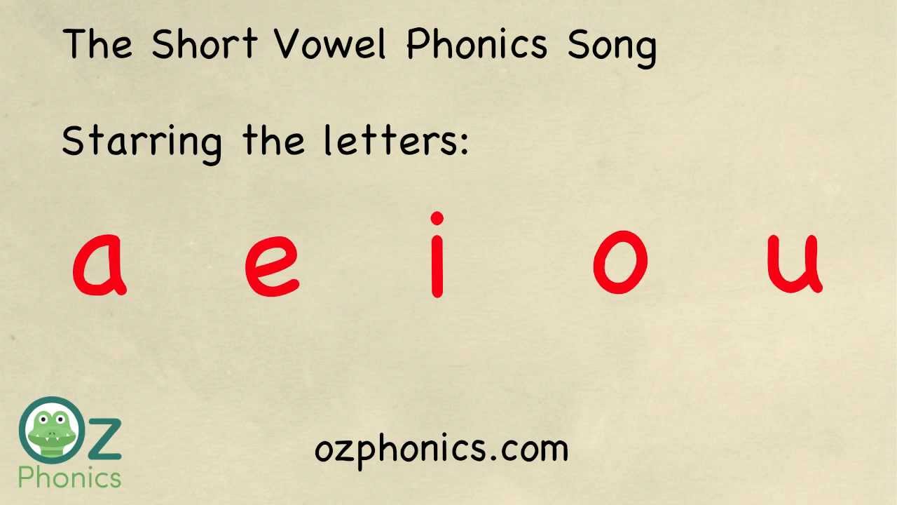 Phonics Song - aeiou short vowels (a Phonics song like no other)