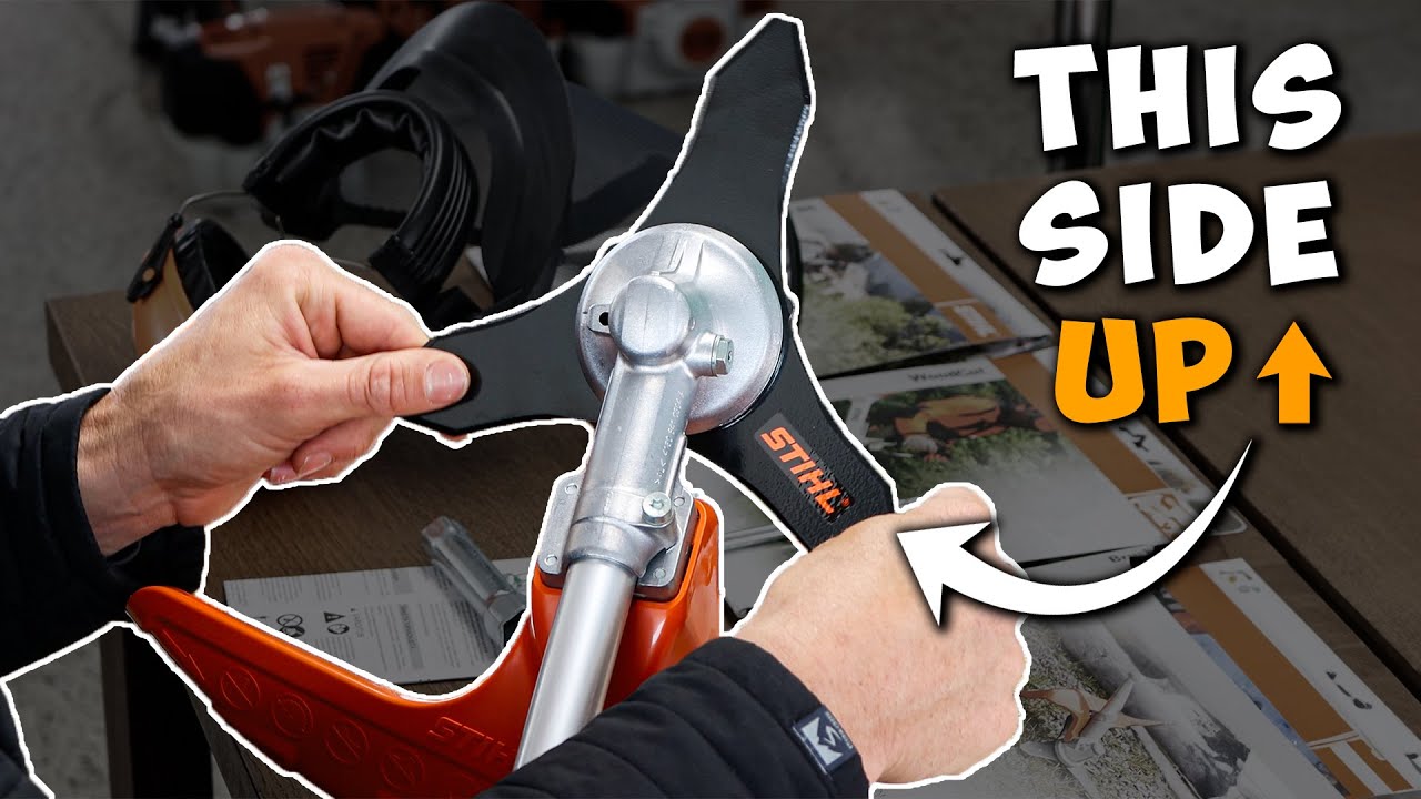 Easiest way to Install Brush BLADE on String Trimmer