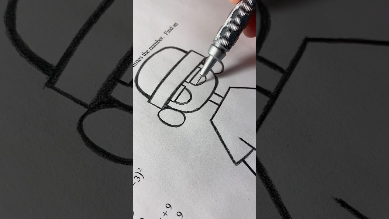 How to draw graffiti on your math homework #tutorial #howtodraw #drawingtutorial #viralshort #fypシ