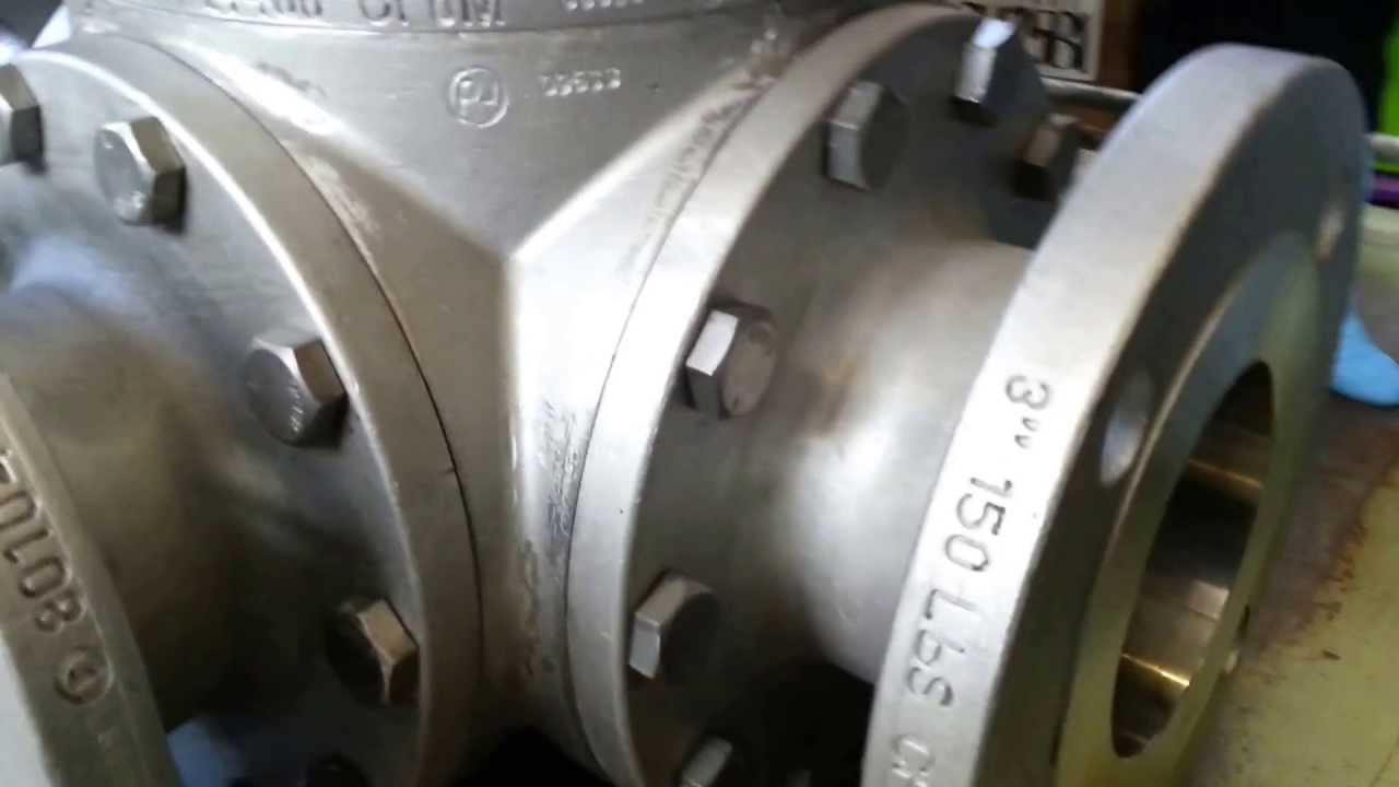 3 way SS Pekos Ball Valve Pneumatically Testing