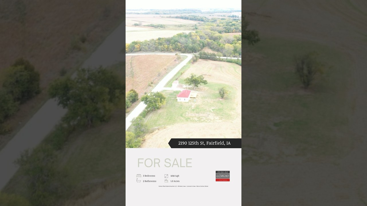 For Sale - 2190 125th St, Fairfield, IA 52556