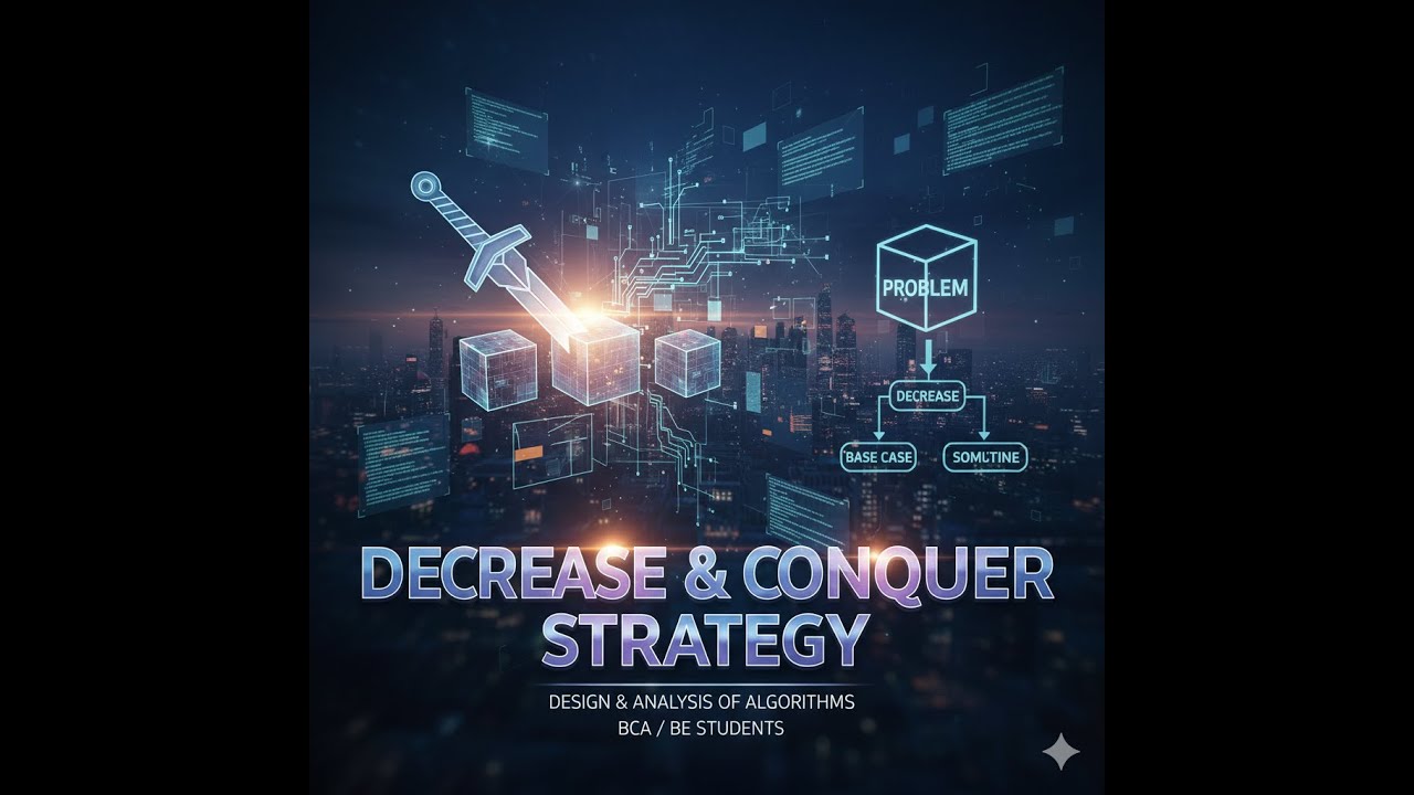 Decrease & Conquer Algorithms | Insertion Sort & Graph Traversal Explained