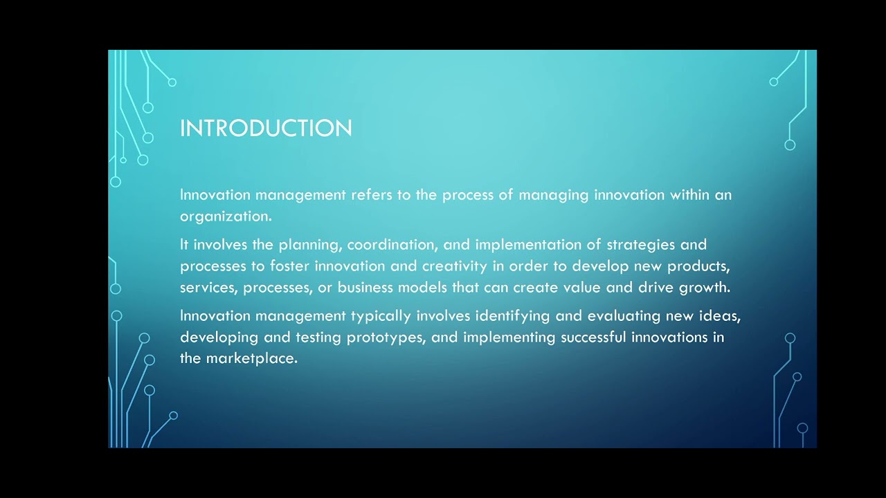 ppt on innovation management