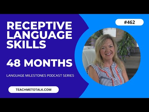 Receptive Language Skills by 48 Months | Speech Therapy Laura Mize | teachmetotalk.com