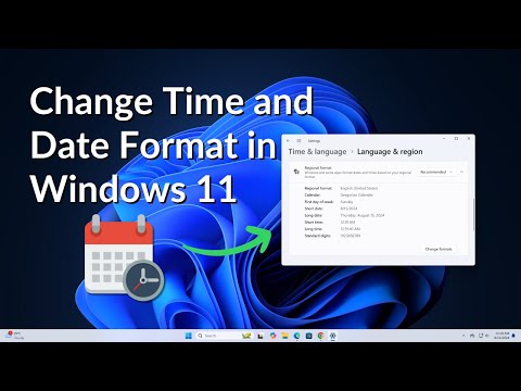 How to Change Time and Date Format in Windows 11