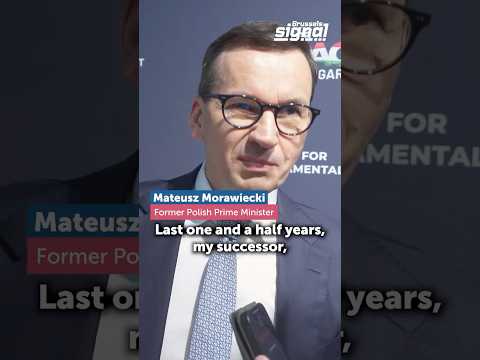Former Polish PM Mateusz Morawiecki talks to us at #CPACHungary2025 about the Tusk administration