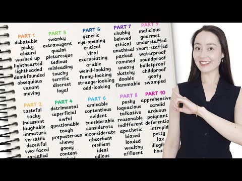 100 ADVANCED ADJECTIVES you need to add to YOUR vocabulary bank | with tests!