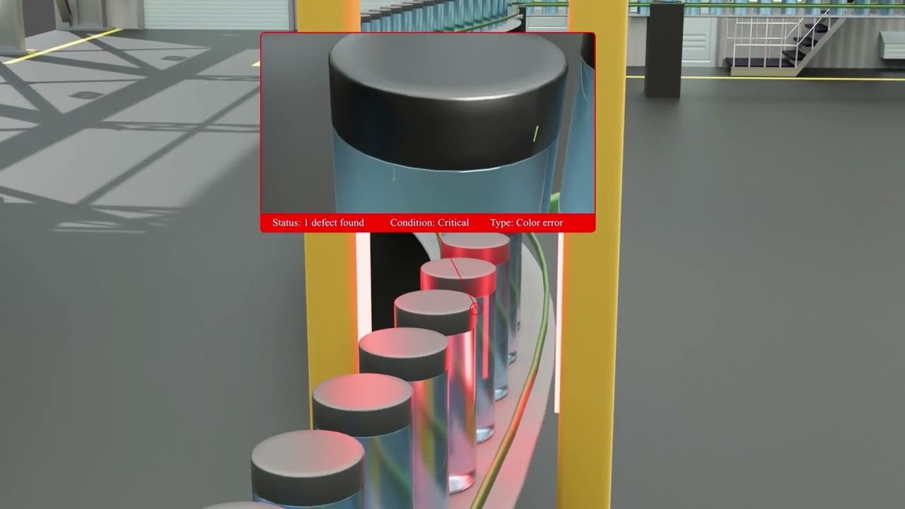 3D Animated Explainer of AI Defect Detection for Smart Manufacturing