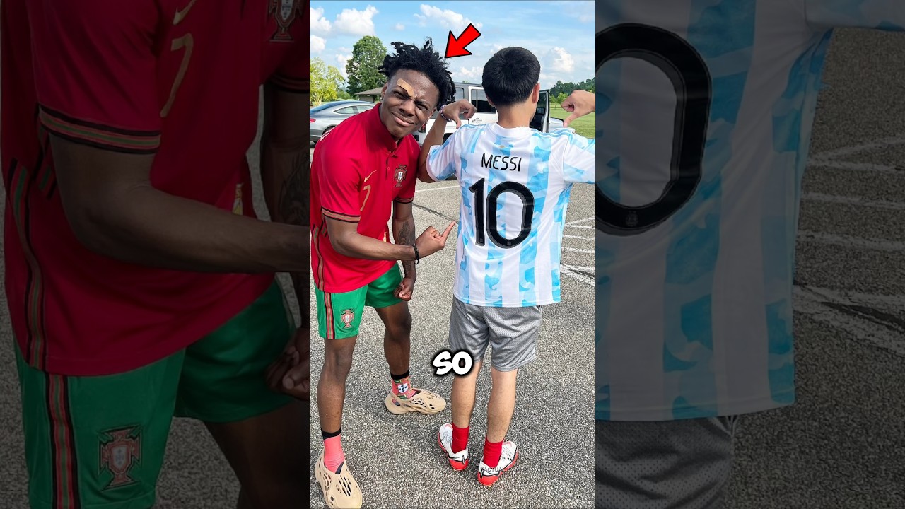 Why Ishowspeed Hates Messi So Much ? 😱/#ytshorts #mess#ishowspeed #football #soccer #cr7 #shorts