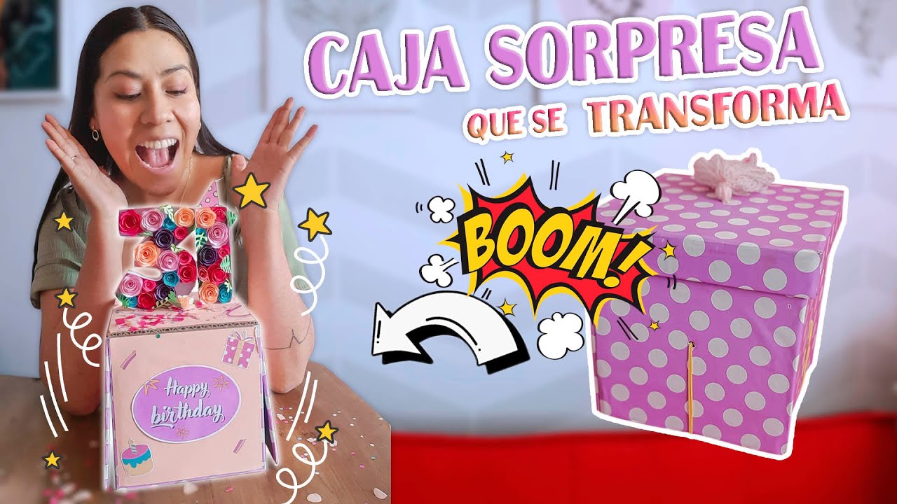 BOX THAT TRANSFORMS AND EXPLODES!! 🎉🎁😍 - BIRTHDAY GIFT + FREE Molds | Lii