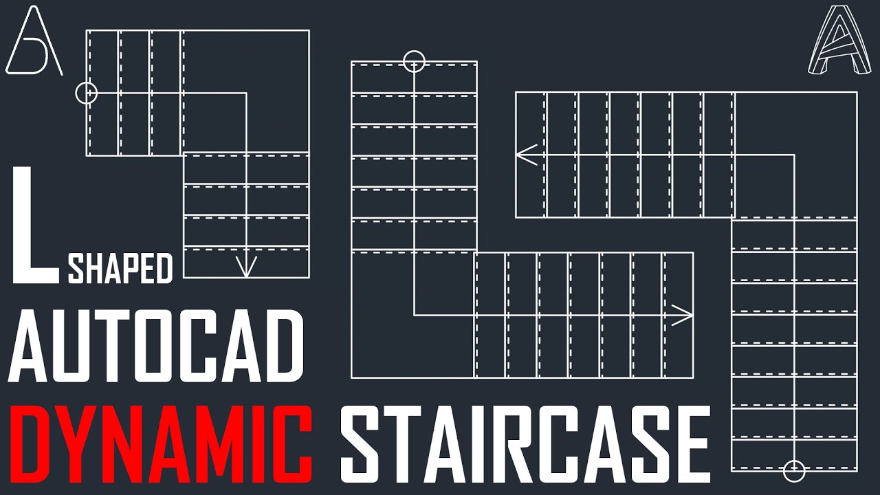 AutoCAD Dynamic Staircase Tutorial 2