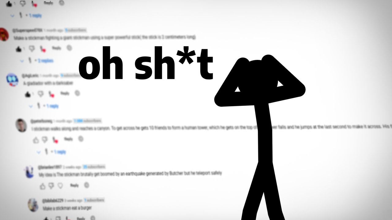Animating YOUR COMMENTS #01 | Stickman Animation (Pivot Animator)