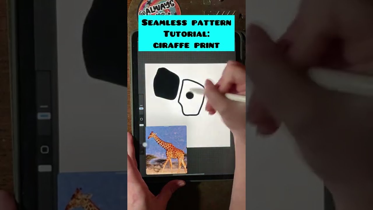 Procreate Seamless Pattern Tutorial - Create a Giraffe Print Brush!