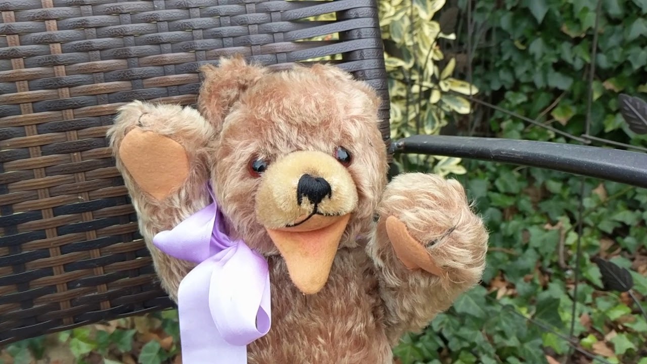 Vintage Antique Style 1950s Hermann or Steiff Mohair Teddy Zotty Bear