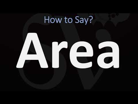 How to Pronounce Area? (CORRECTLY)