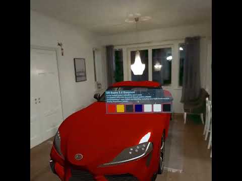 Toyota Supra AR Demo using Meta Quest Pro