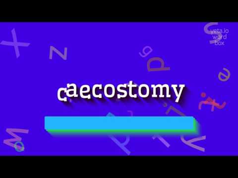 How to say "caecostomy"! (High Quality Voices)