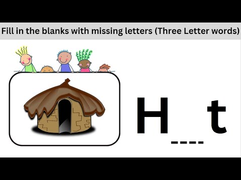 Fill in the blanks with missing letters Three Letter words,3 letter missing words,Three letter words