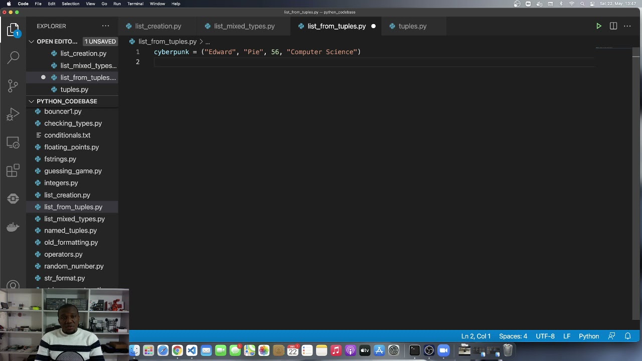 Python Programming 79 :  The List Constructor
