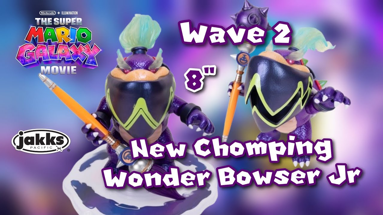 Wave 2 Chomping Wonder Bowser Jr. Mario Galaxy Movie Jakks Figure Revealed