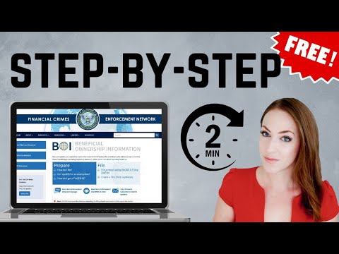 BOI Report Step By Step for FREE in 2 minutes - LLC FINCEN BOIR Tutorial #llc