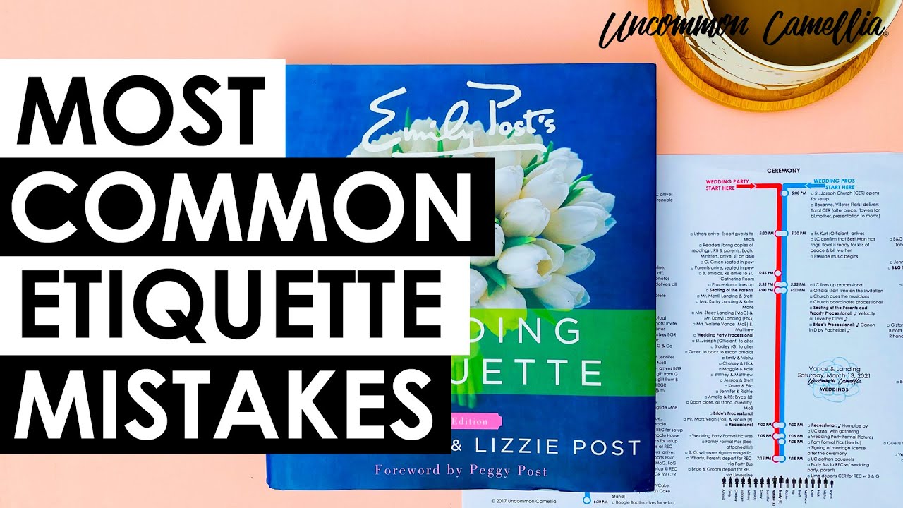 5 Most Common Wedding Etiquette Mistakes