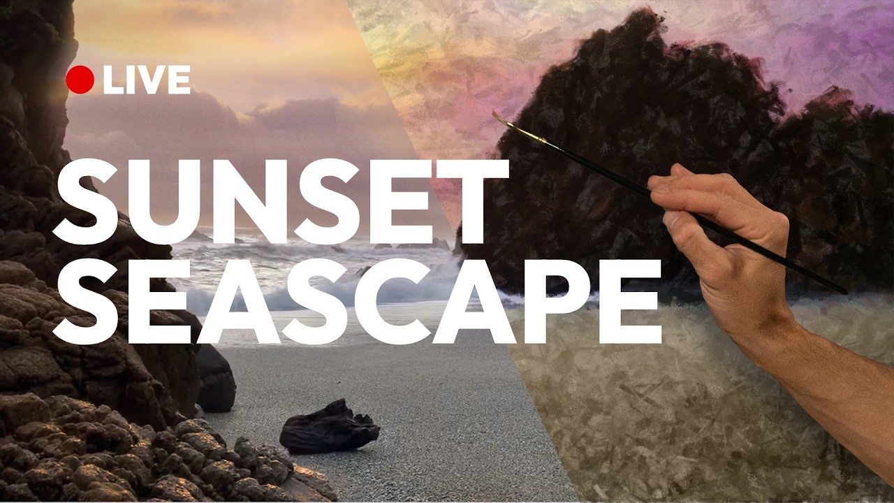 Oil Painting Livestream - Sunset Seascape