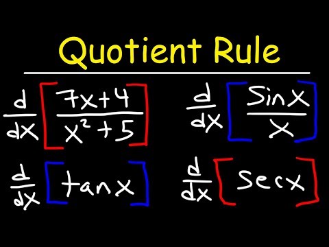 Quotient Rule for Derivatives Video Lecture - Calculus - Mathematics