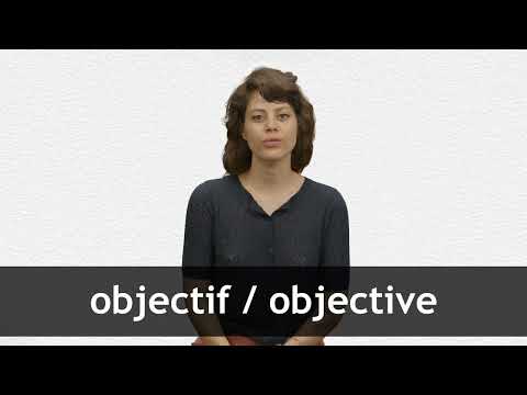 English Translation of “OBJECTIF” | Collins French-English Dictionary