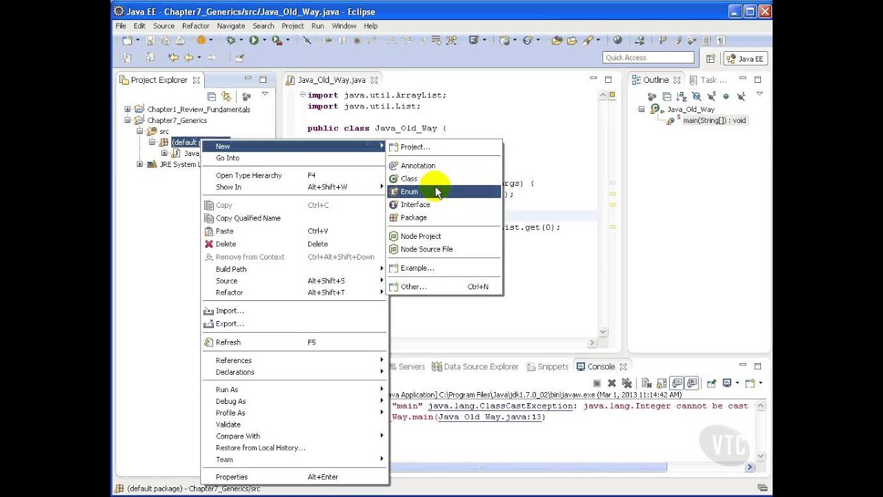 VTC Player   Advanced Java Programming Java SE 7, Introduction to Generics