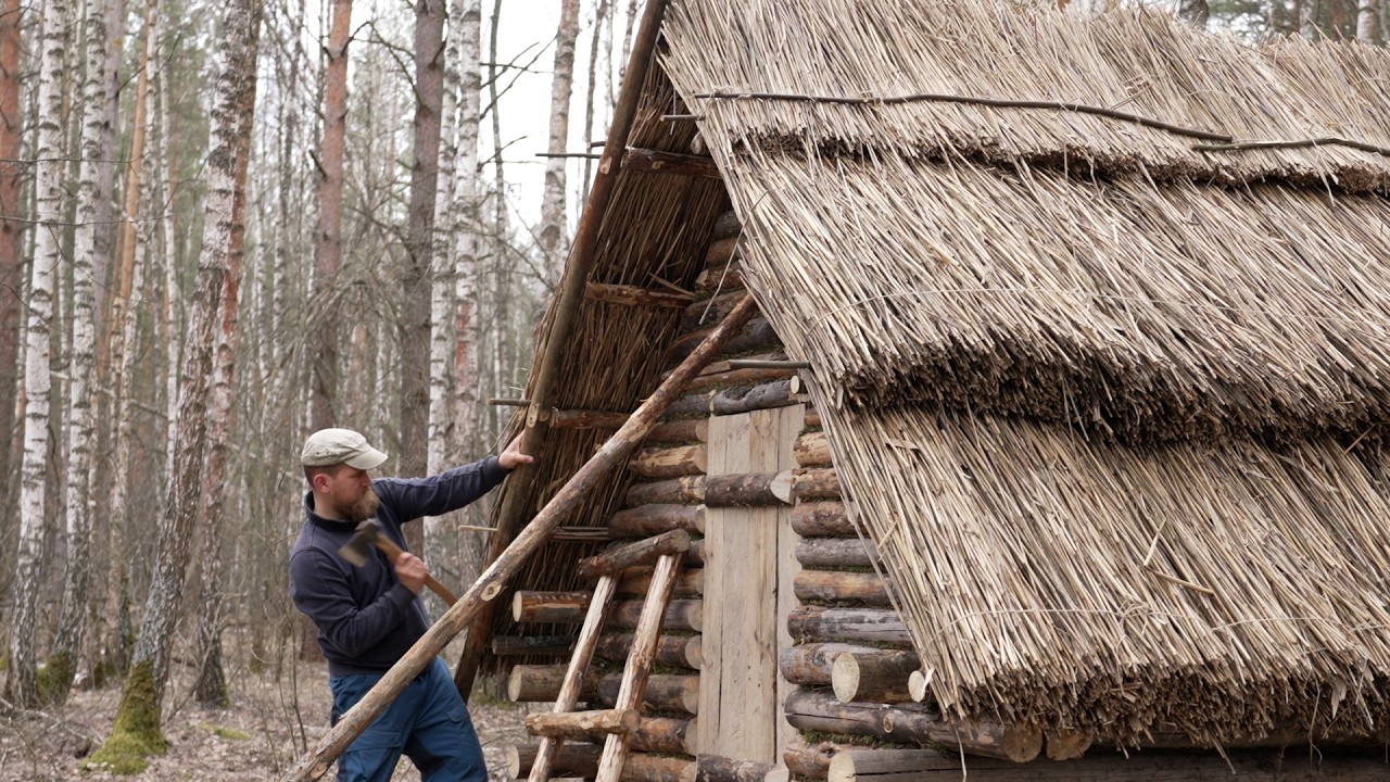 I am build anglers rustic cabin in the wood , for fishing in near river