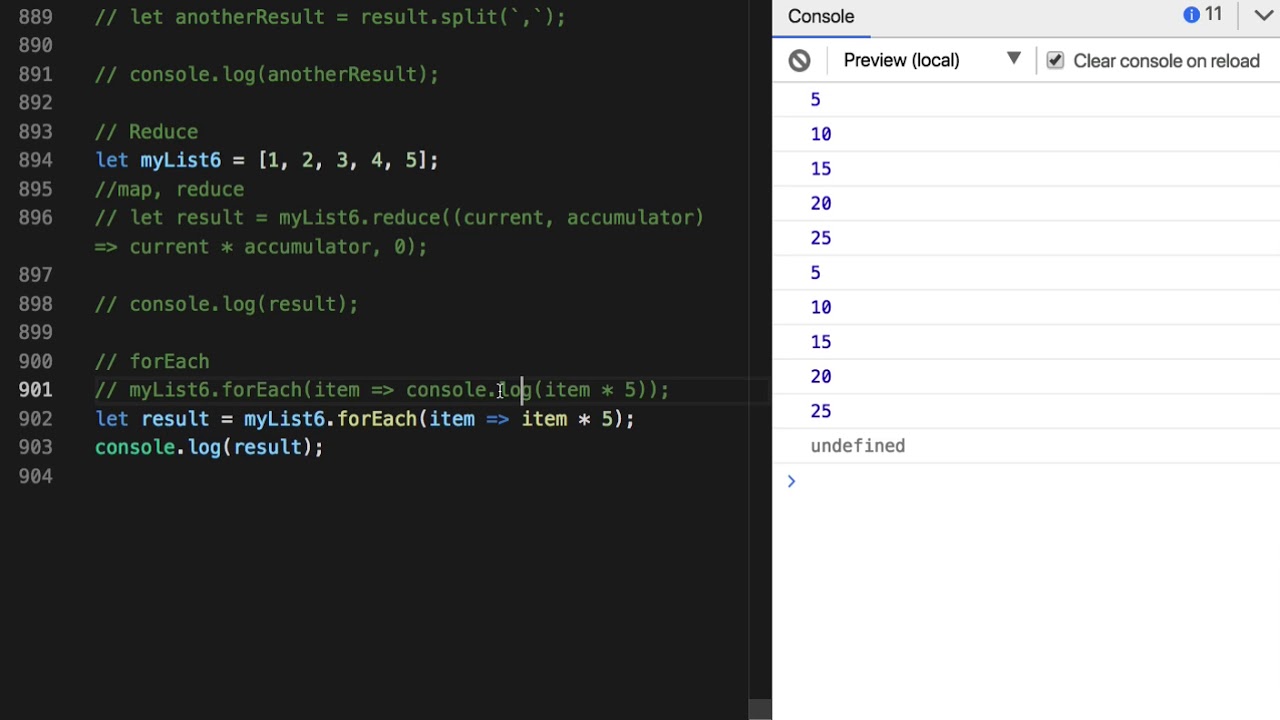 85 - Array Method  - forEach( )