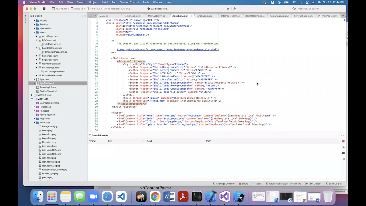 Add Web View Page Cross Platform IOS Android Xamarin Forms
