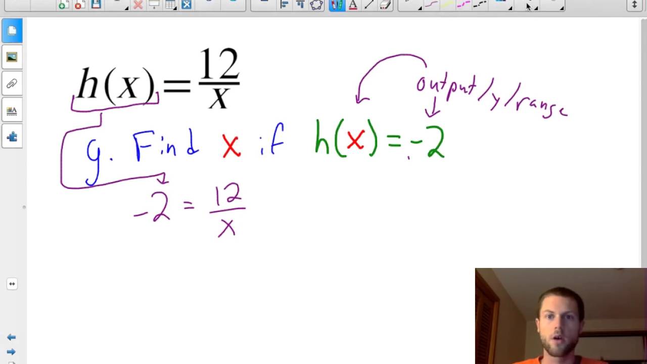 Function Notation Worksheet #1g