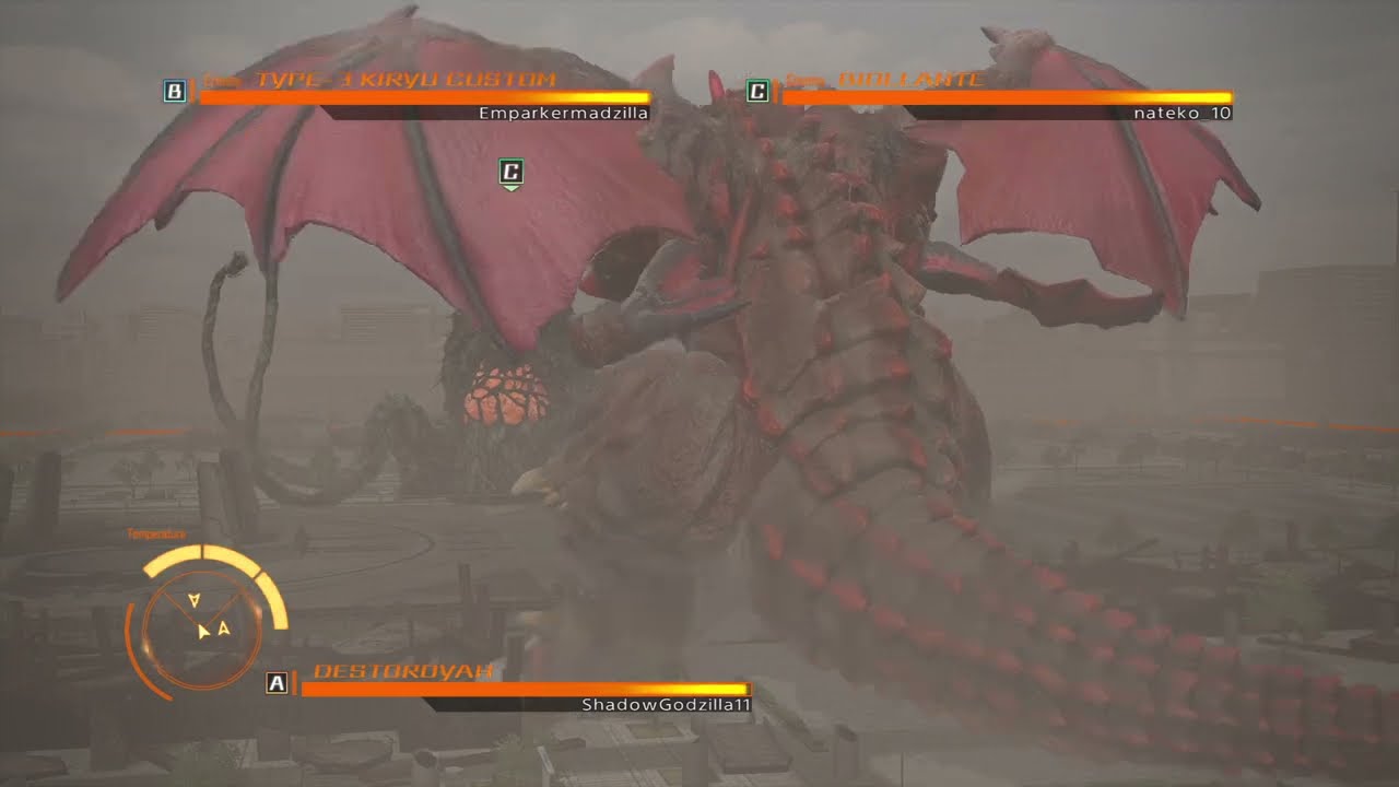GODZILLA Ps4 vs mode Destoroyah vs Type-3 Kiryu vs Biollante
