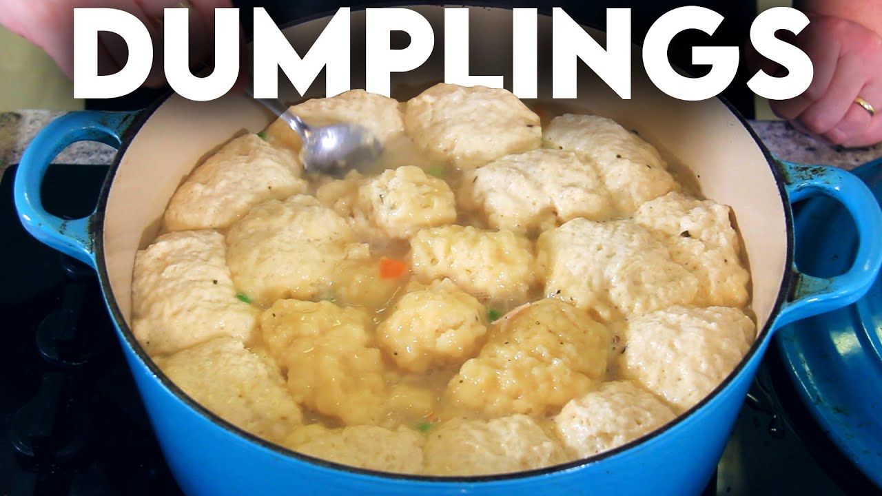 The FLUFFIEST Dumplings For Stews! How To Make Dumplings!