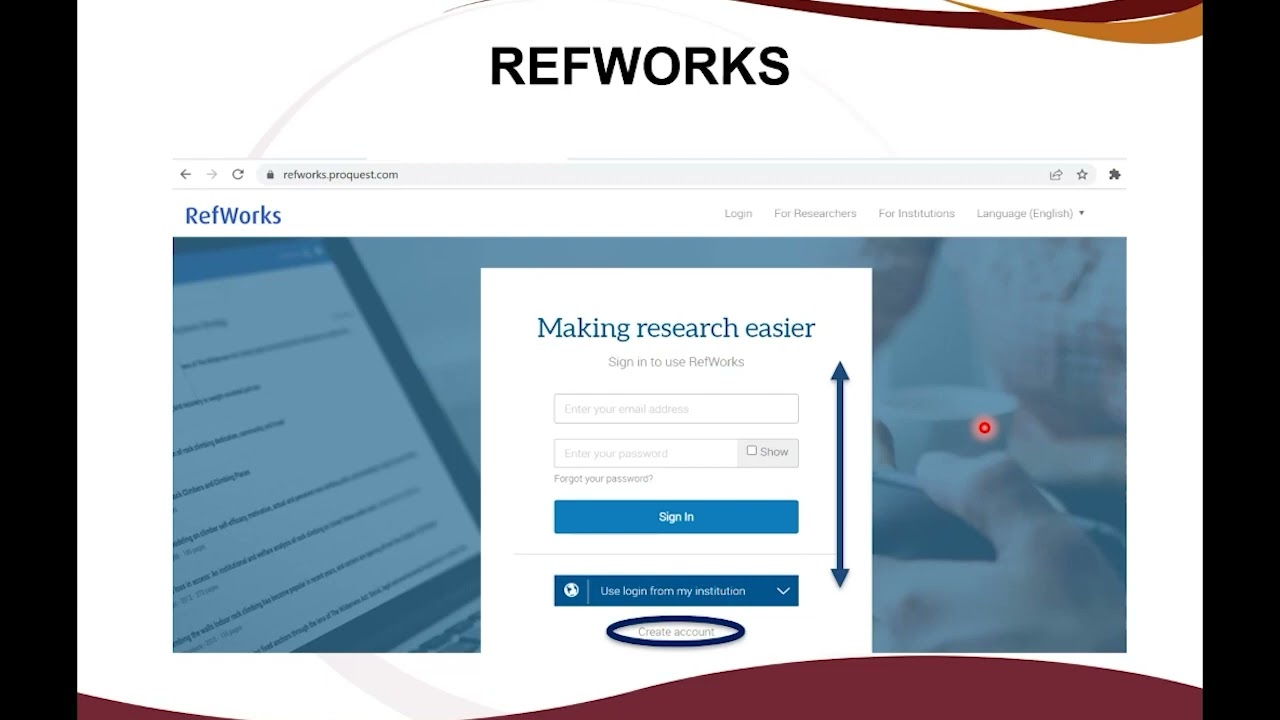 M&D Training Workshop - Library Training: References