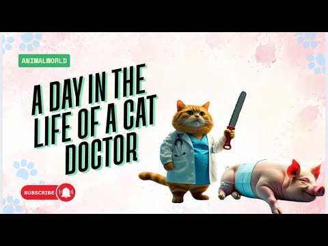 Doctor Orange Cat β Making Patients Cry #animalworld #funny #cat #animation #cartoon