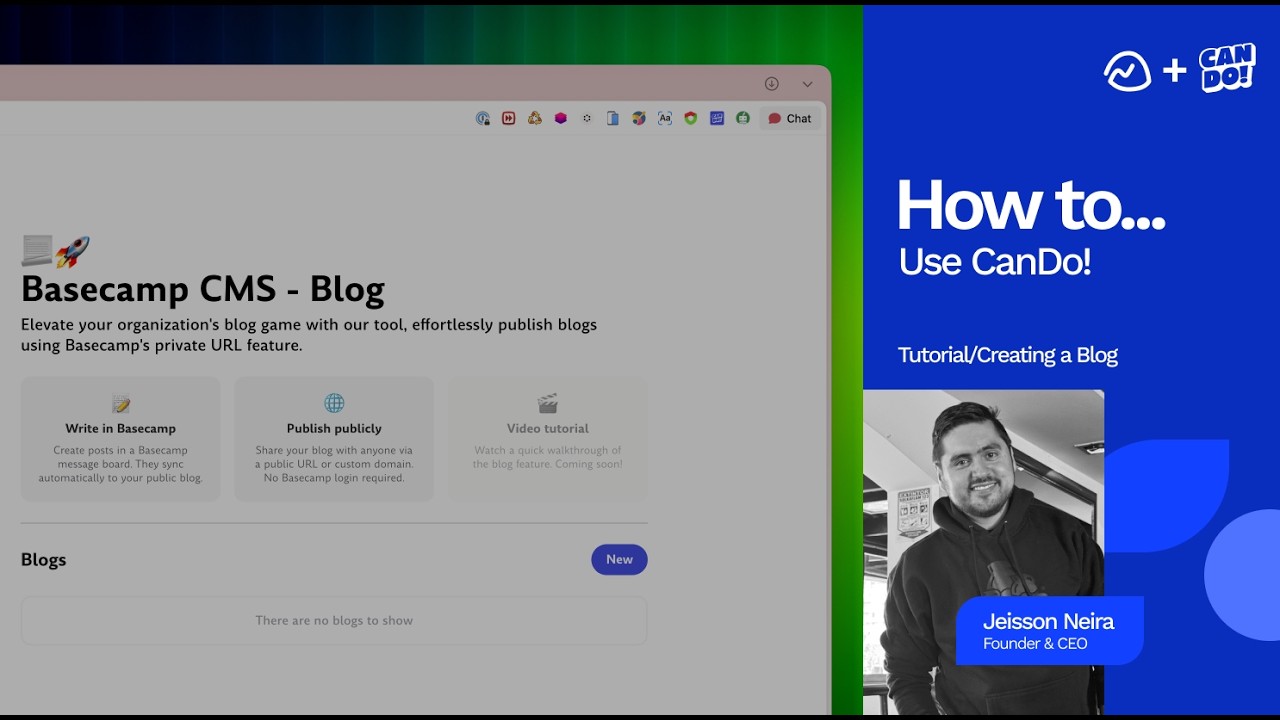 You can run a blog directly inside Basecamp? | CanDo! for Basecamp (Episode 2)