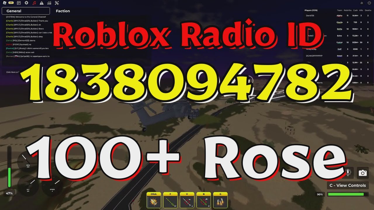 Rose Roblox Radio Codes/IDs