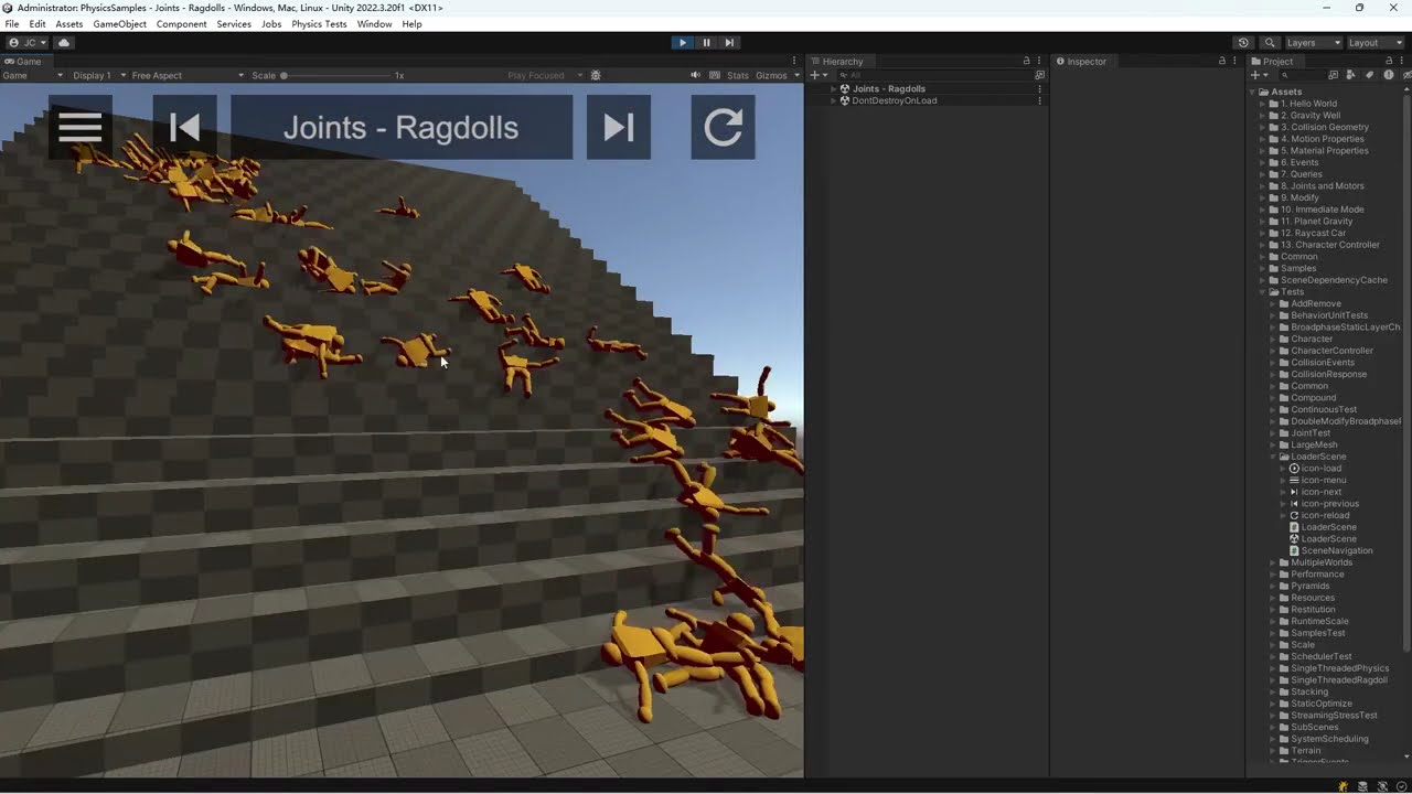 Unity ECS PhysicsSamples