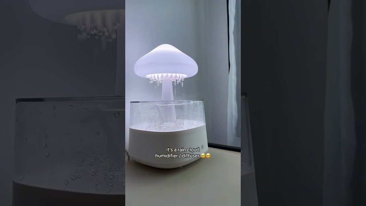 Rain cloud mushroom humidifier 🌧️ #giftideas #anxiety #relaxing #aesthetic