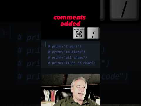 Comment out a block of code in Python 🐍 #shorts