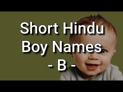 25 Short Hindu Boy Names and Meanings, Starting With B